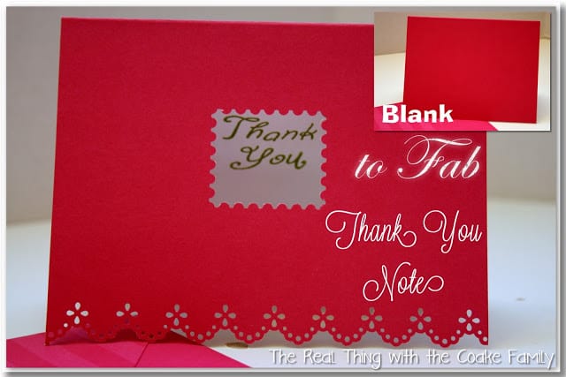 Thank You Note - Real Creative Real Organized