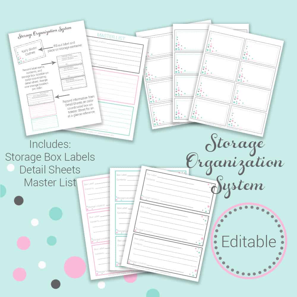 Storage Organization System for Easy Organization of Garages and Attics