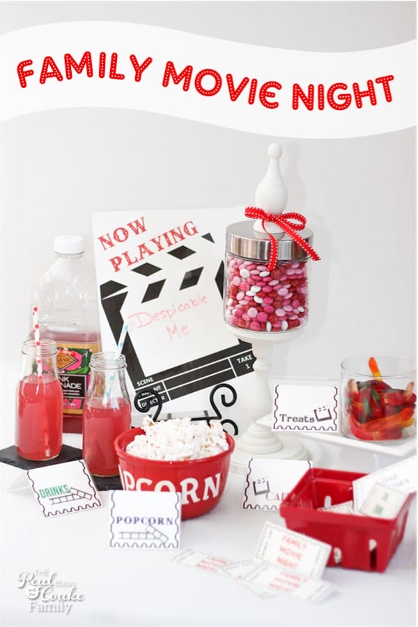 Family Gift Ideas ~ Movie Night in a box (or basket)