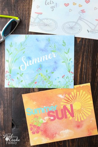 Free Summer Printable Postcards