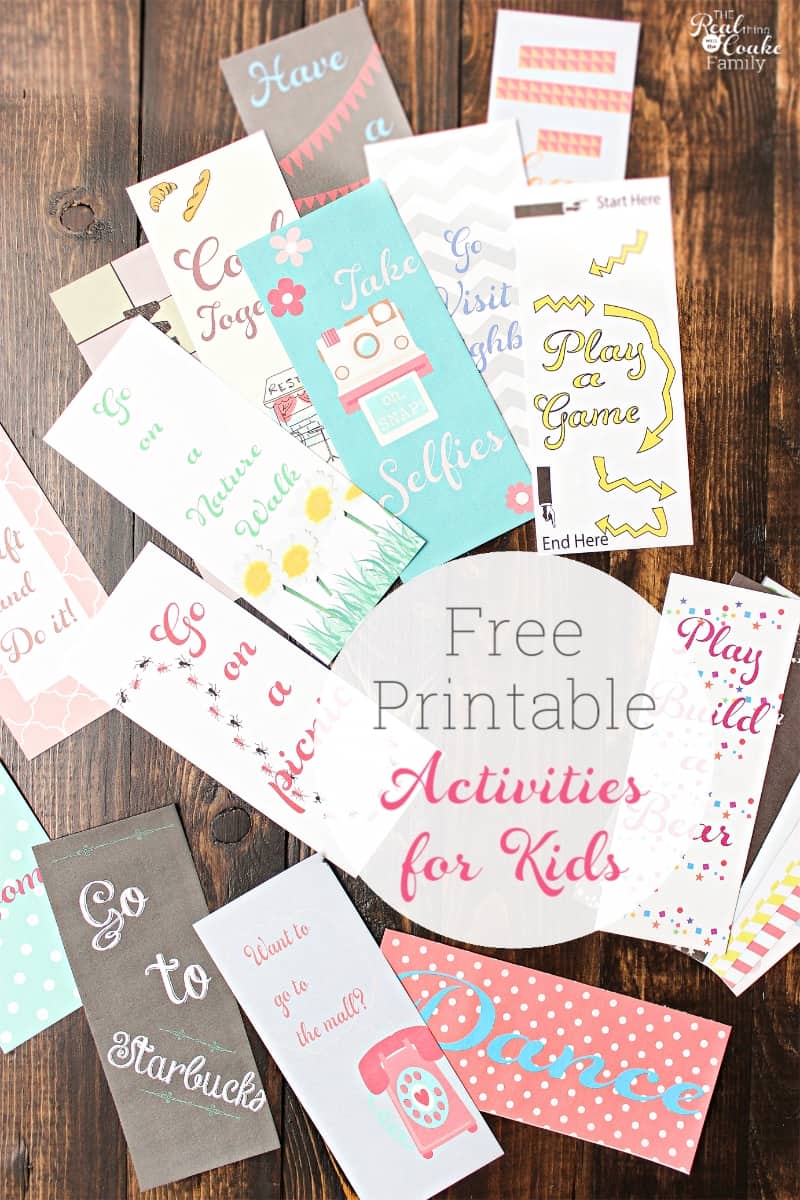 Free Printable Ideas of Activities for Kids (and You)