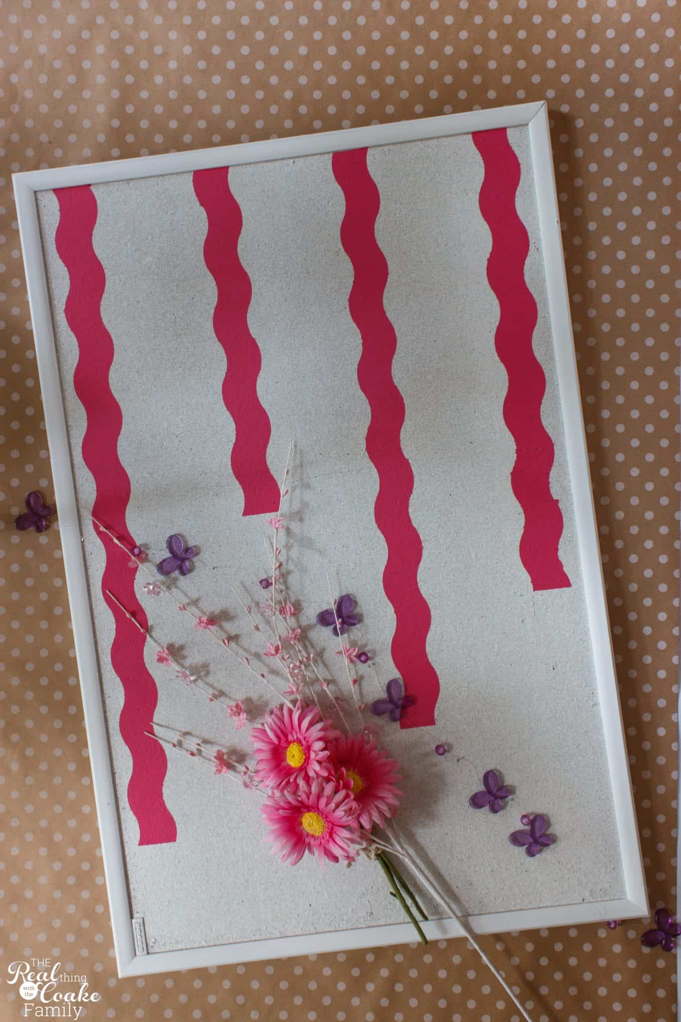 Cute and Simple DIY Decorative Bulletin Board Makeover