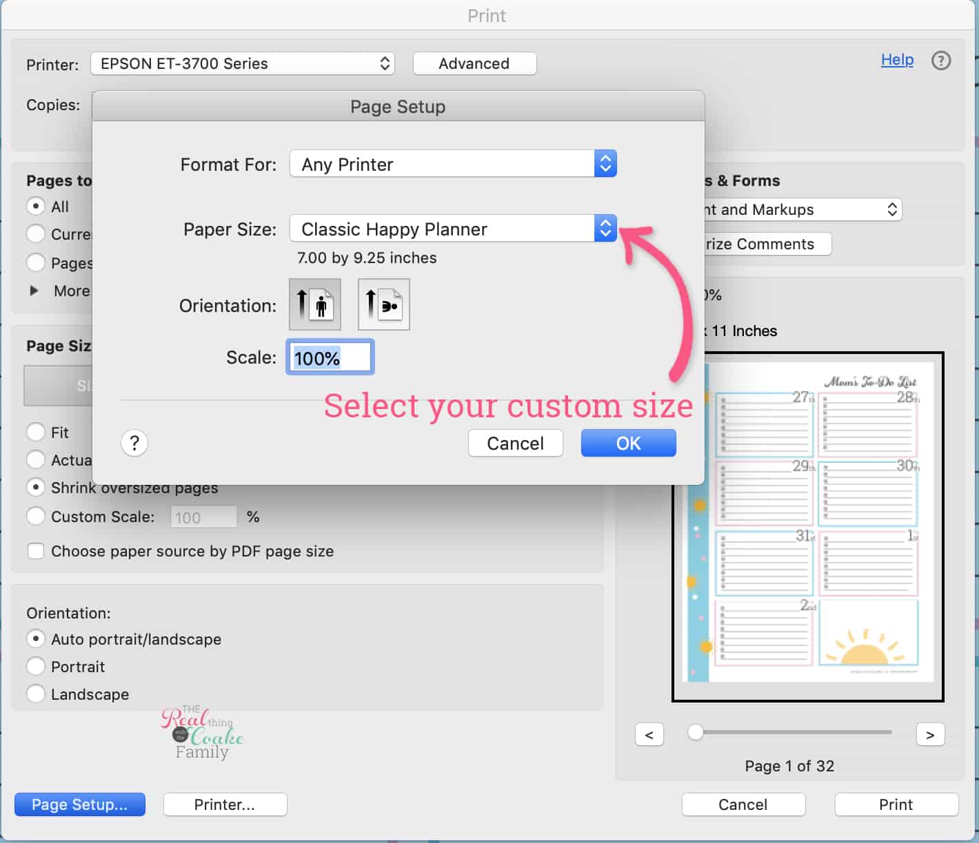 How to Print Planner Pages to Fit Your Planner - Real Creative Real ...