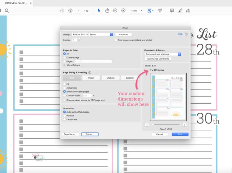 How to Print Planner Pages to Fit Your Planner - Real Creative Real ...