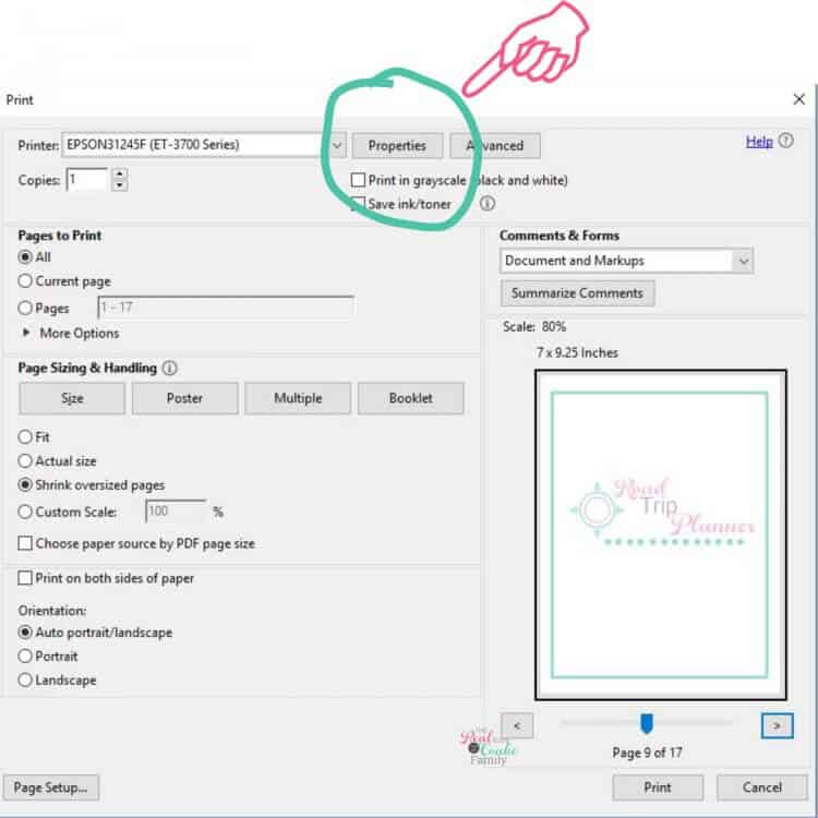 How to Print Planner Pages to Fit Your Planner - Real Creative Real ...