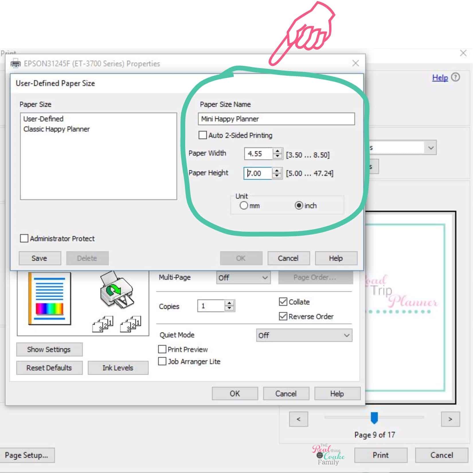 How to Print Planner Pages to Fit Your Planner - Real Creative Real ...