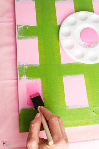 How to Paint Gingham - Real Creative Real Organized