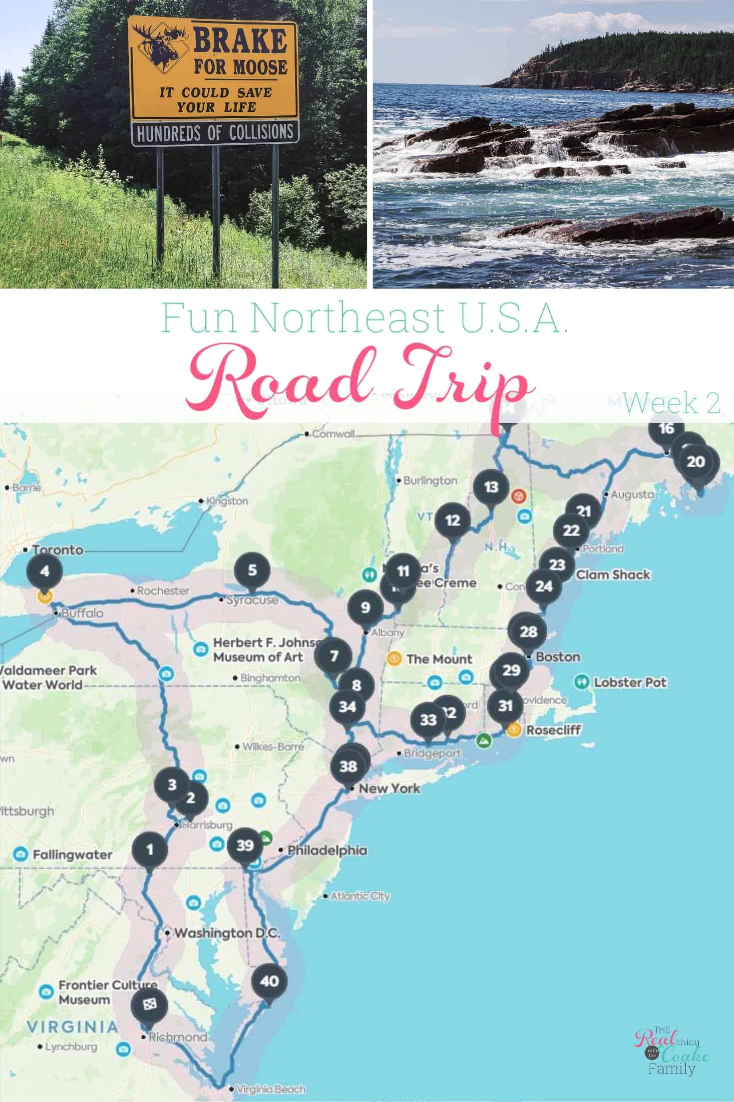 Family Road Trip Map