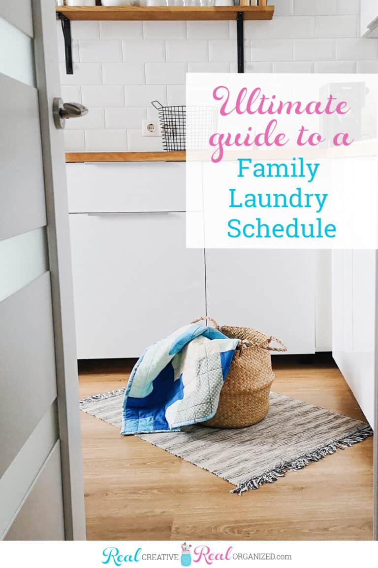 Laundry Schedule - How to Easily Get the Family Involved - Real ...