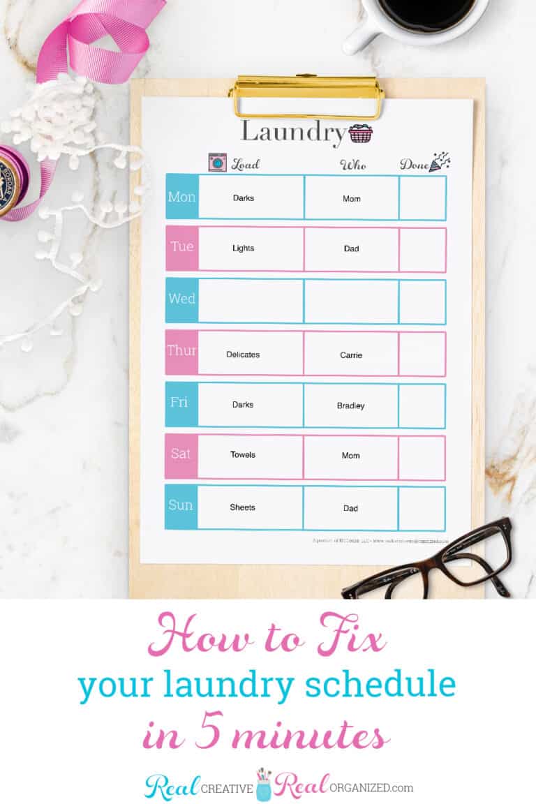 Laundry Schedule - How to Easily Get the Family Involved - Real ...